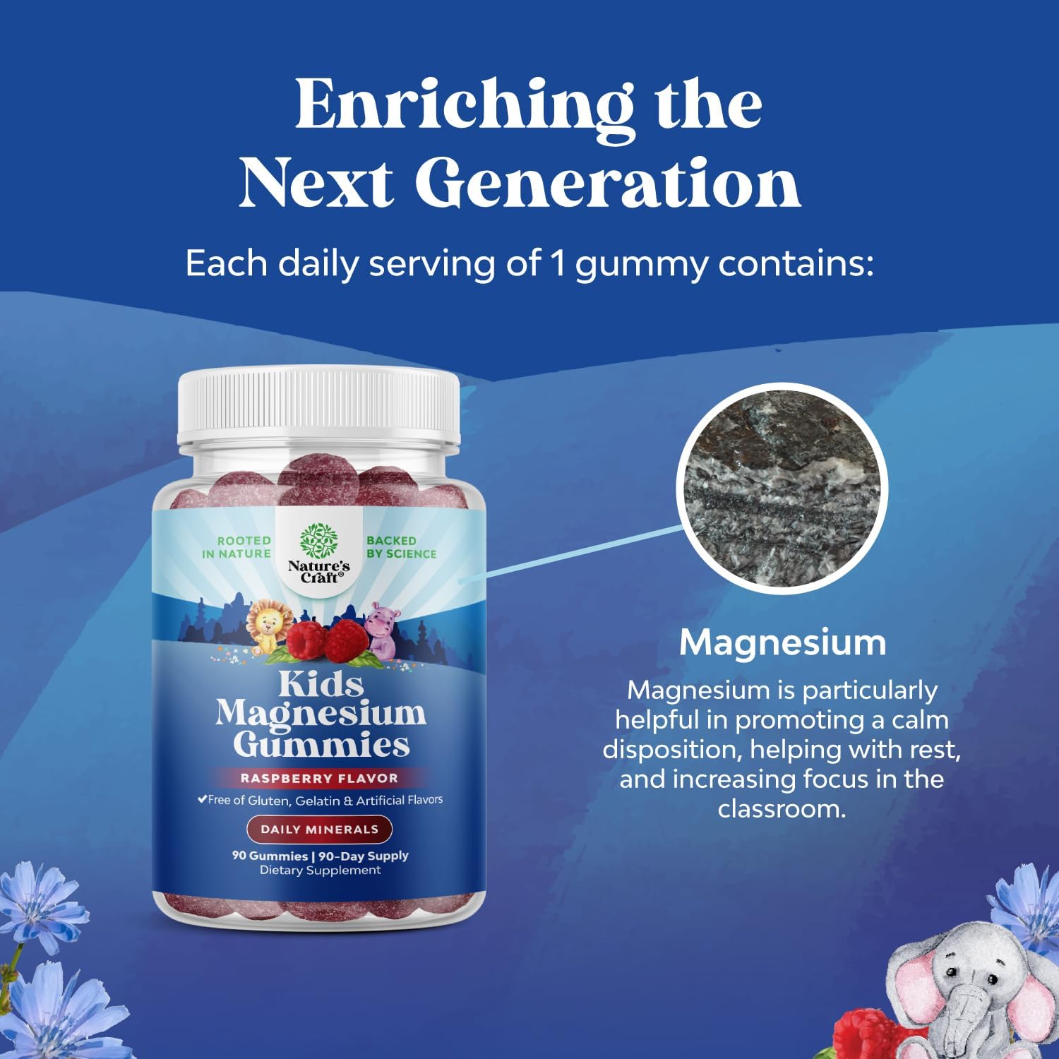 raspberry flavour magnesium supplement