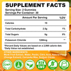 Raspberry flavour potassium supplements