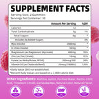 Raspberry flavour vitamin B complex gummies