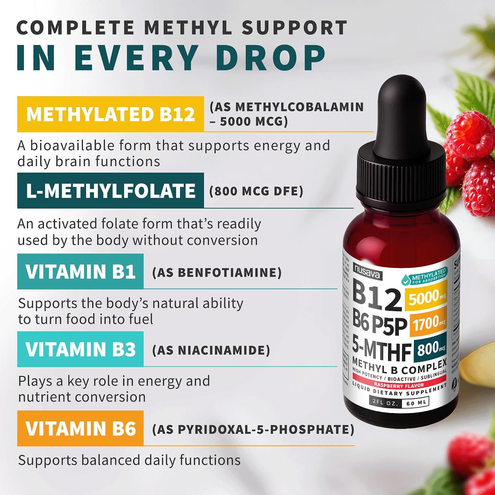 raspberry flavour vitamin b complex