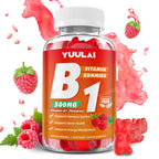 raspberry flavour vitamin B1 gummies