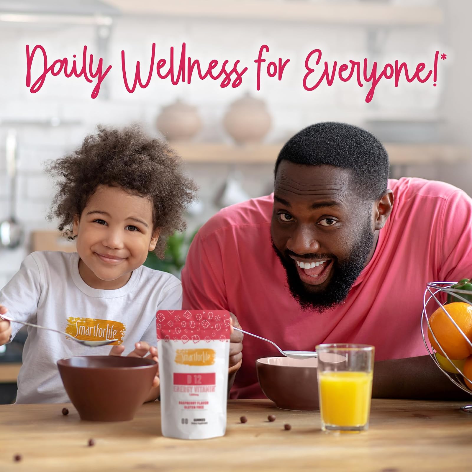 Raspberry flavour vitamin B12 gummies
