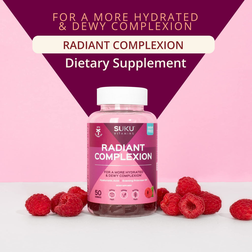 Raspberry flavour vitamin gummies