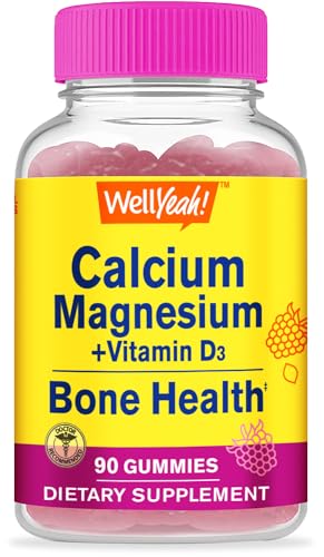 Raspberry flavoured calcium magnesium supplements