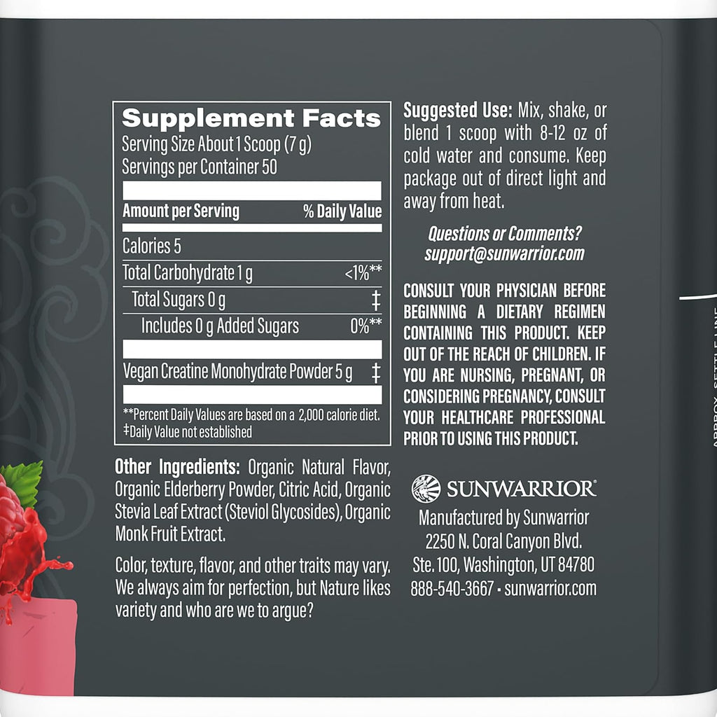 raspberry flavoured creatine supplement