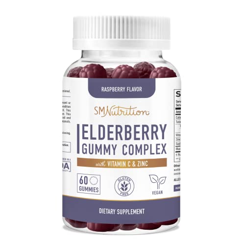 Raspberry flavoured elderberry supplements