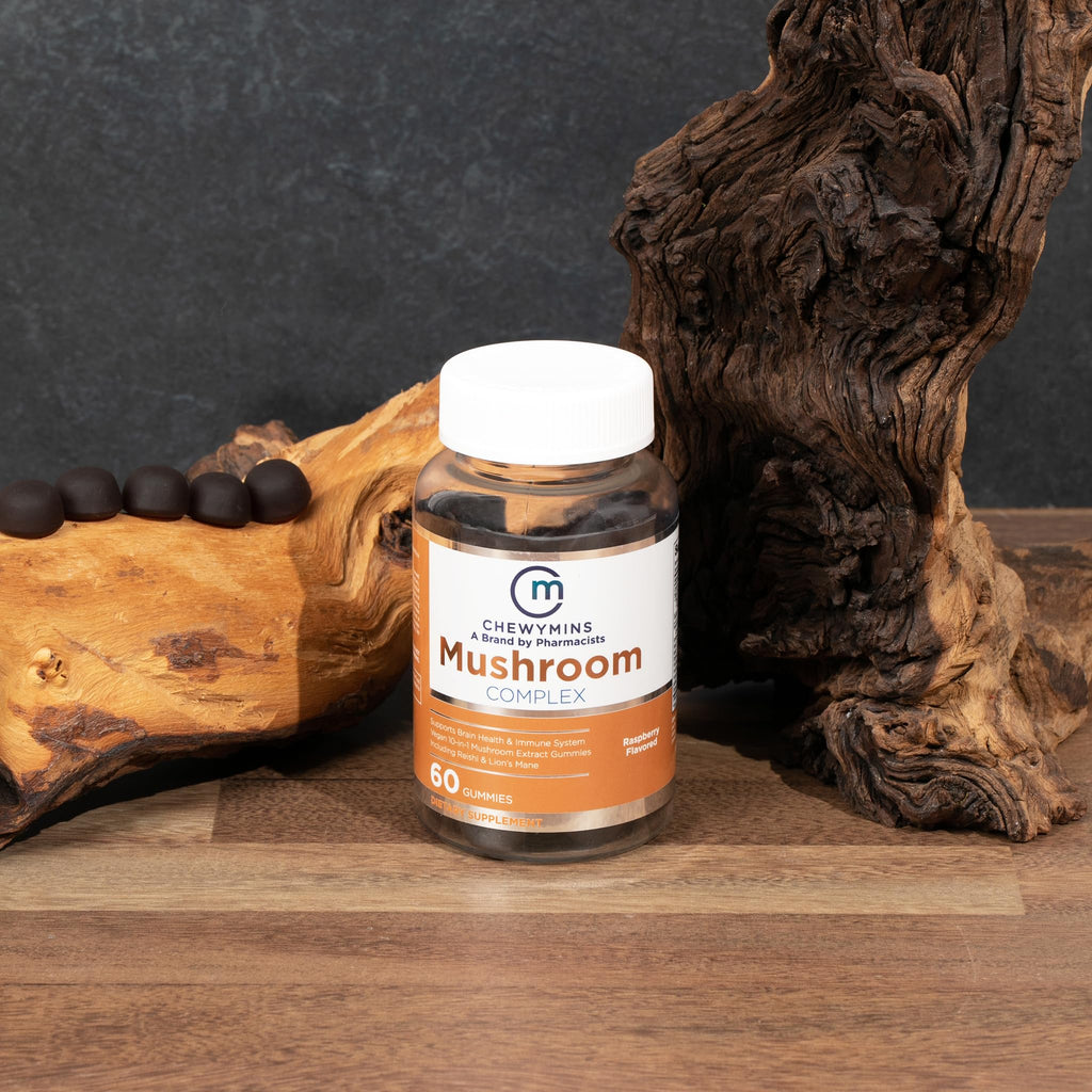 Raspberry-flavoured gummies for mushroom enthusiasts