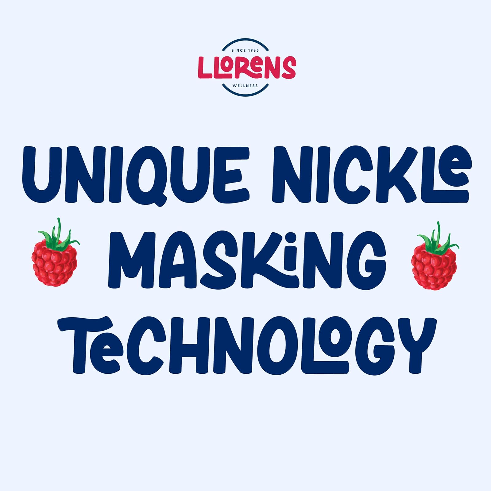 Raspberry flavoured iron bisglycinate