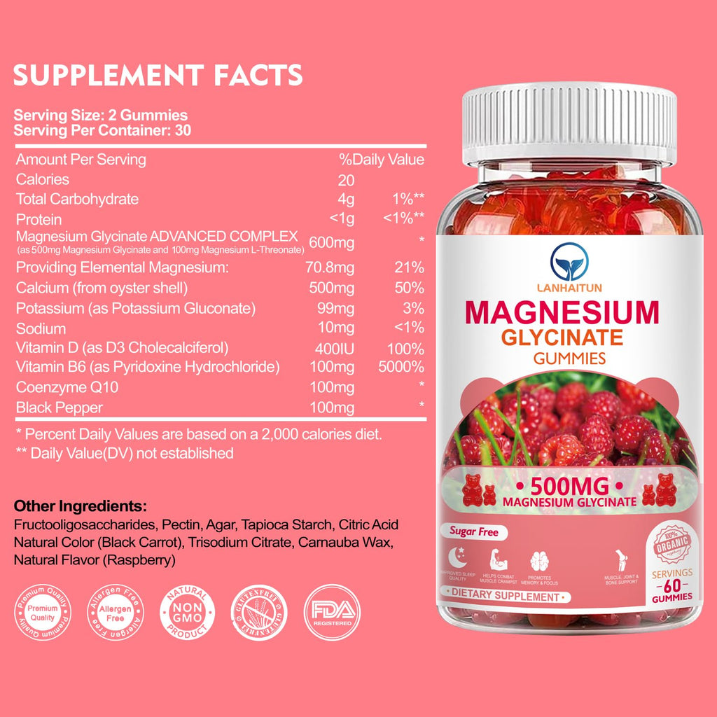raspberry flavoured magnesium gummies