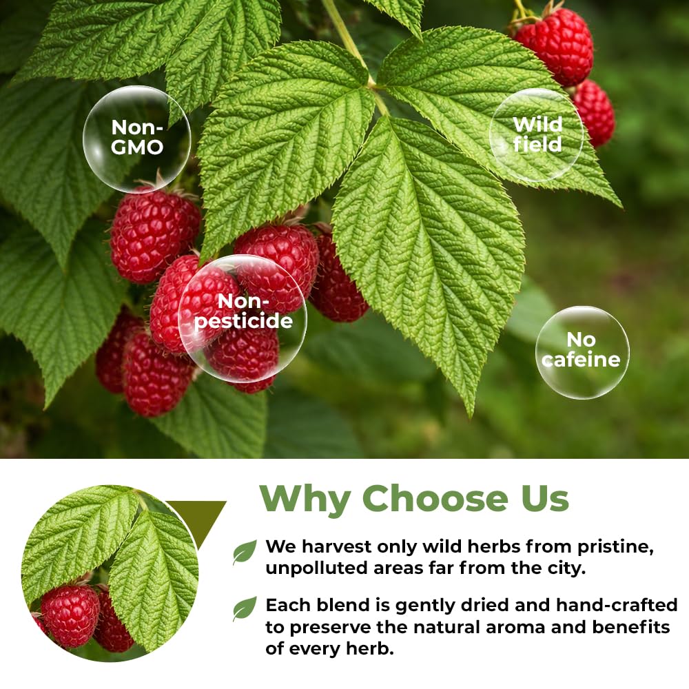 Raspberry leaf tea for digestive support