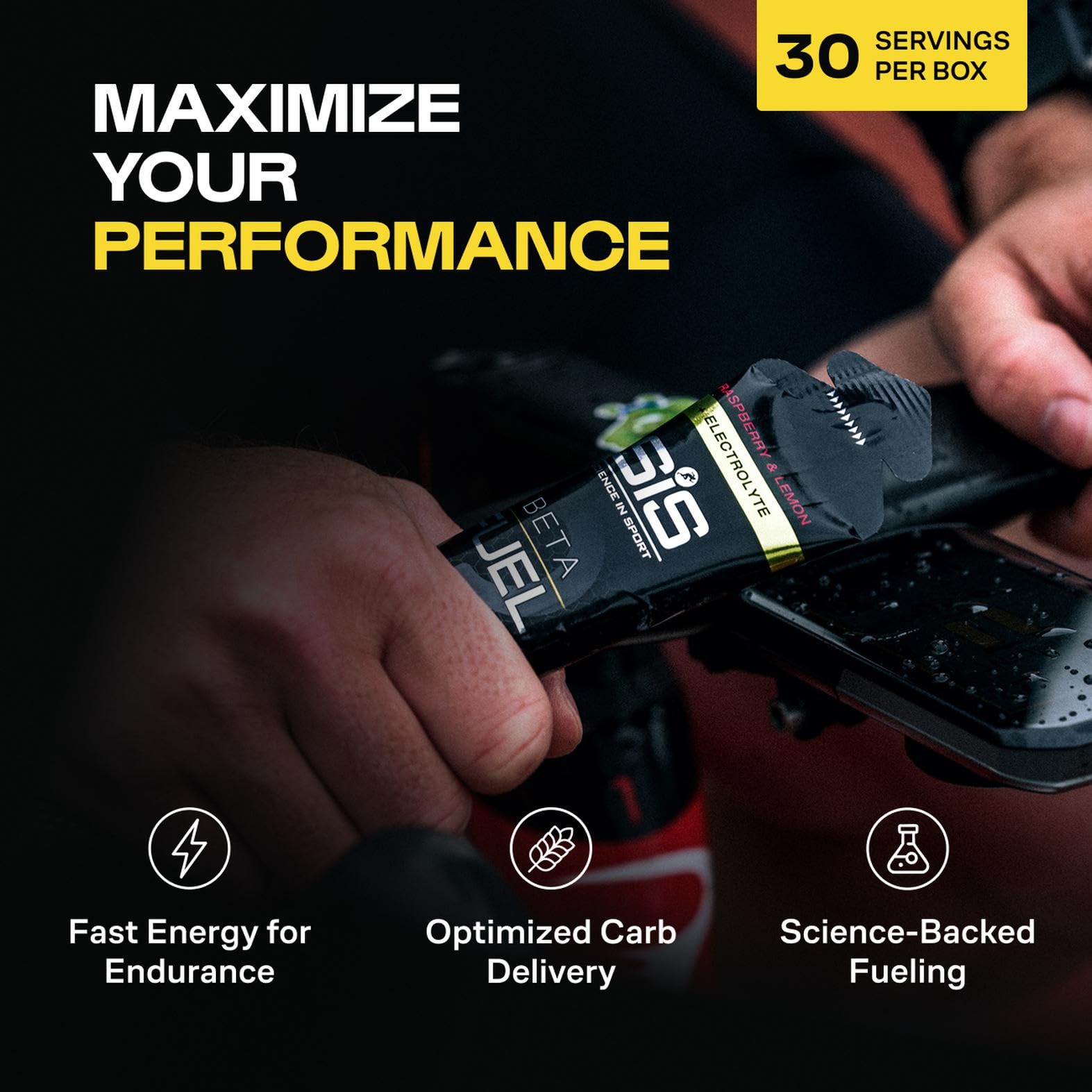 Raspberry lemon energy gel for athletes