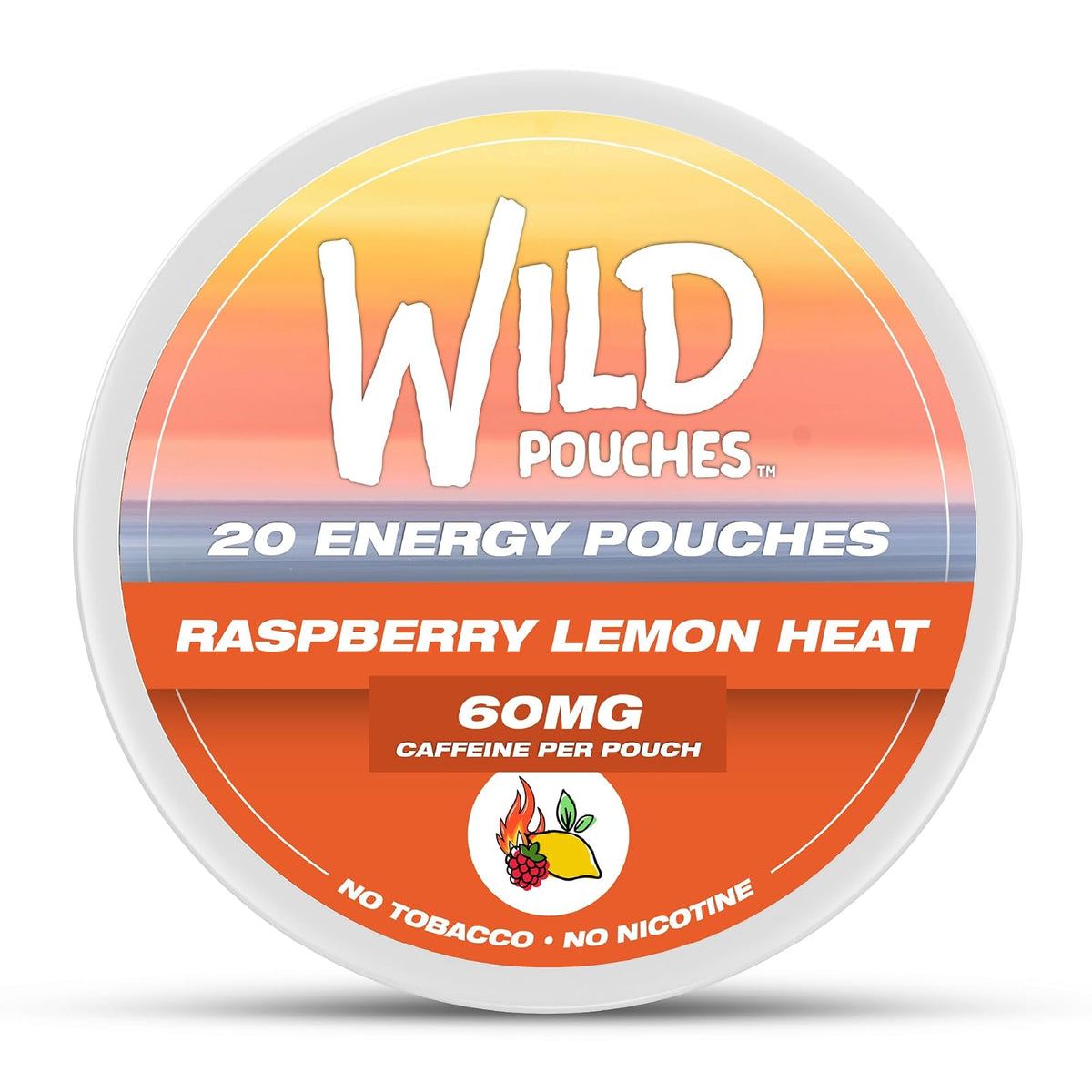Raspberry Lemon energy pouches 60 mg
