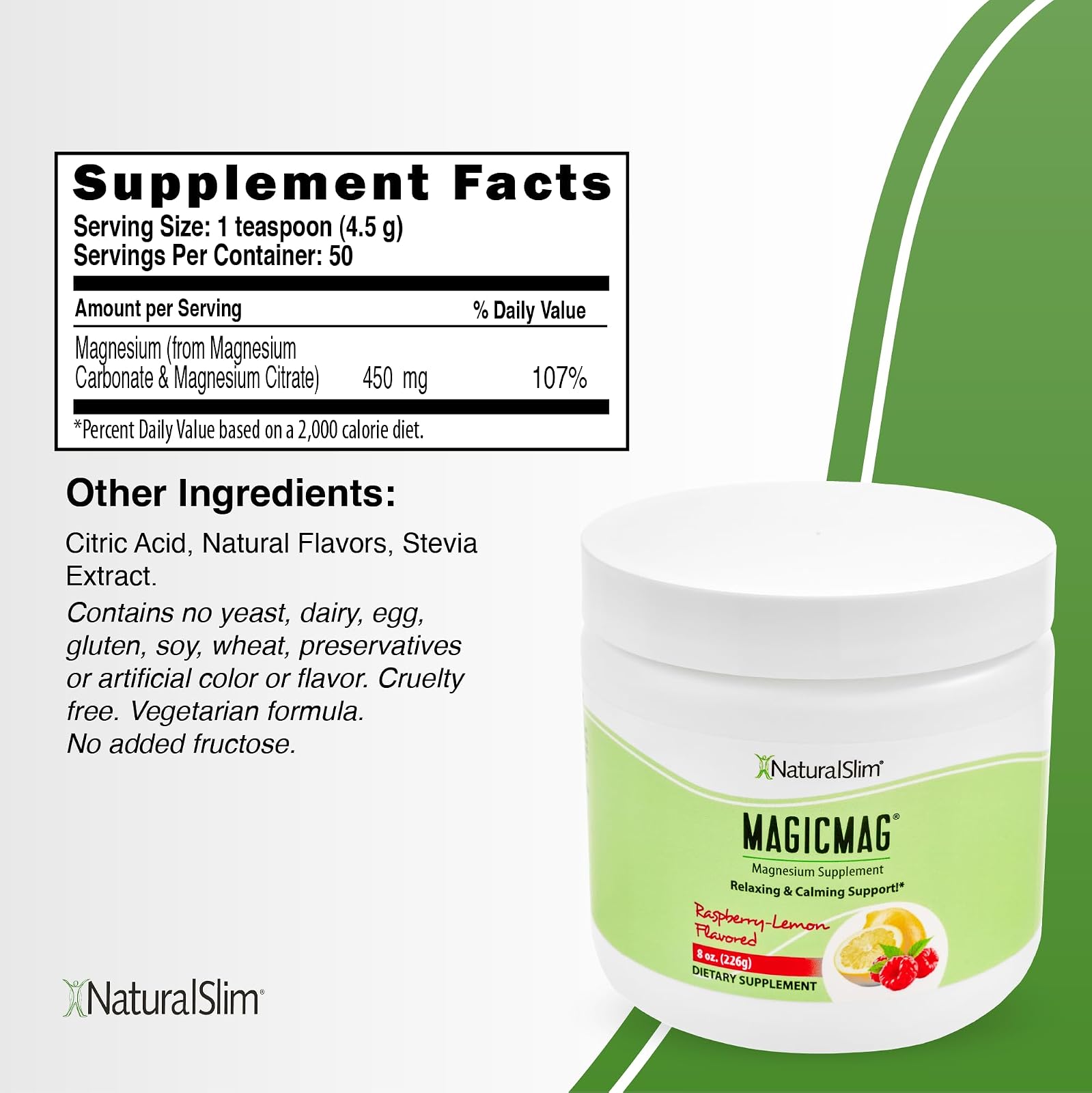 Raspberry lemon magnesium for better sleep