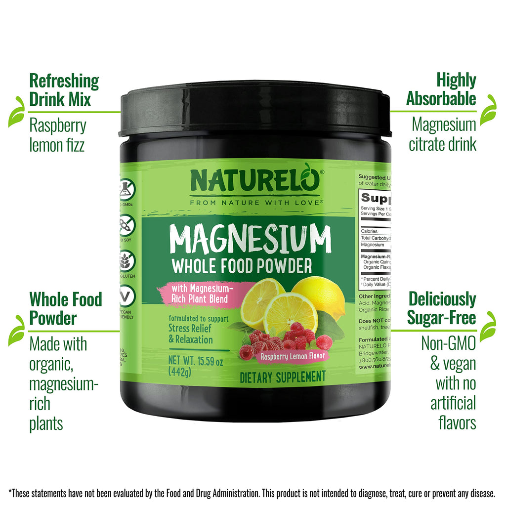 raspberry lemon magnesium powder for relaxation
