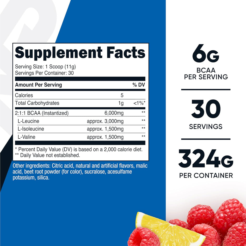 Raspberry lemonade BCAA for endurance
