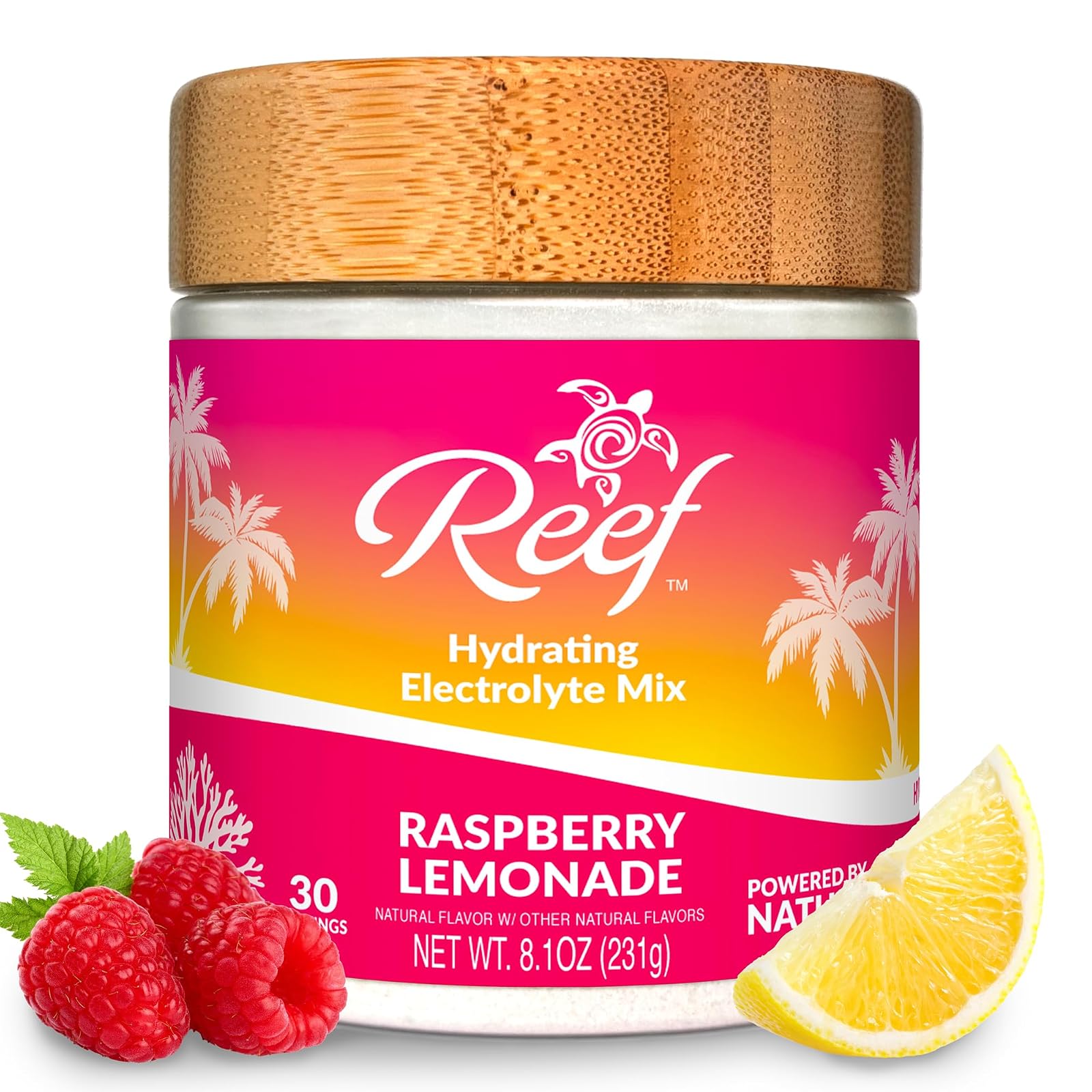 Raspberry lemonade electrolyte drink mix