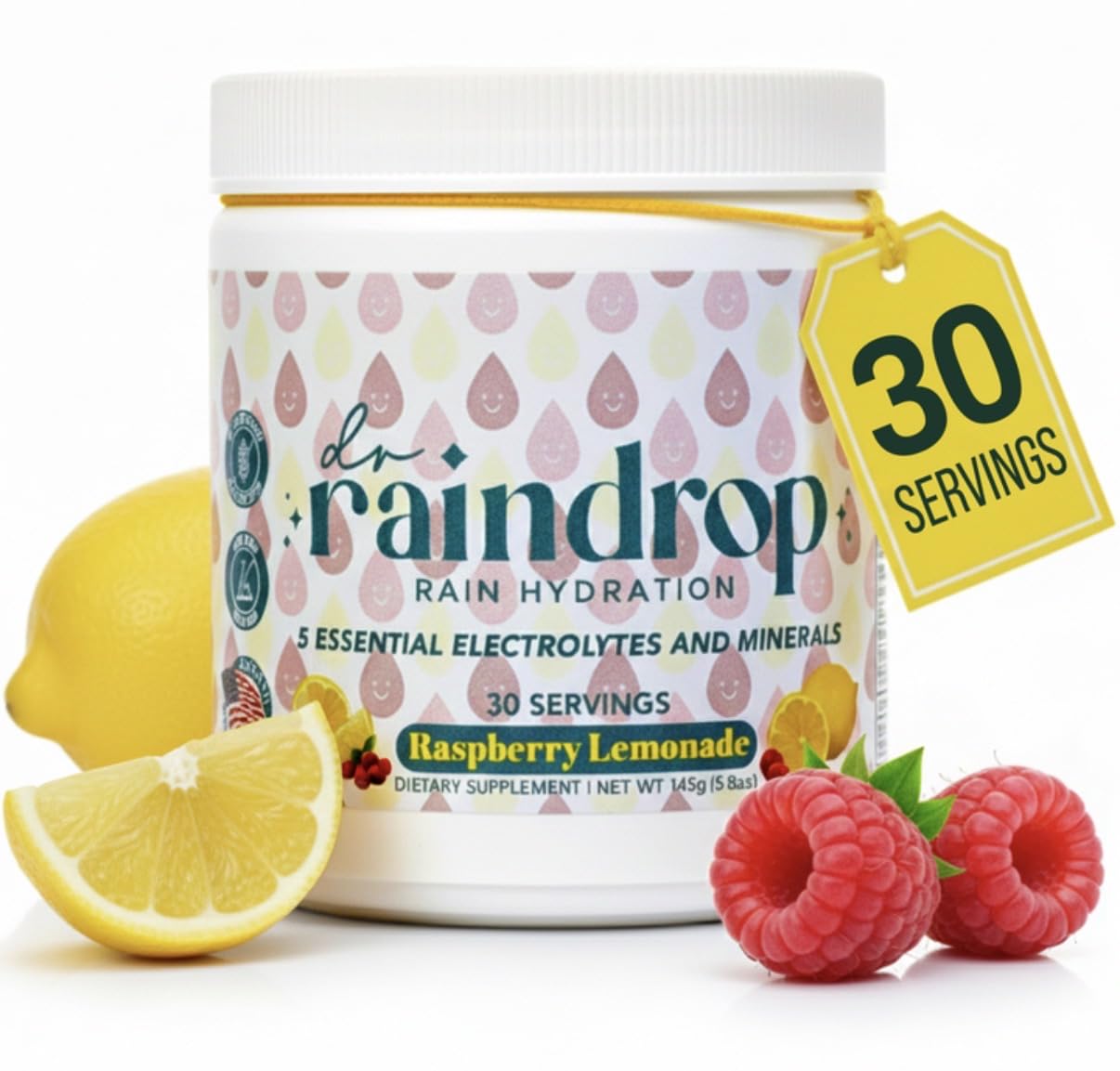 raspberry lemonade electrolyte powder mix