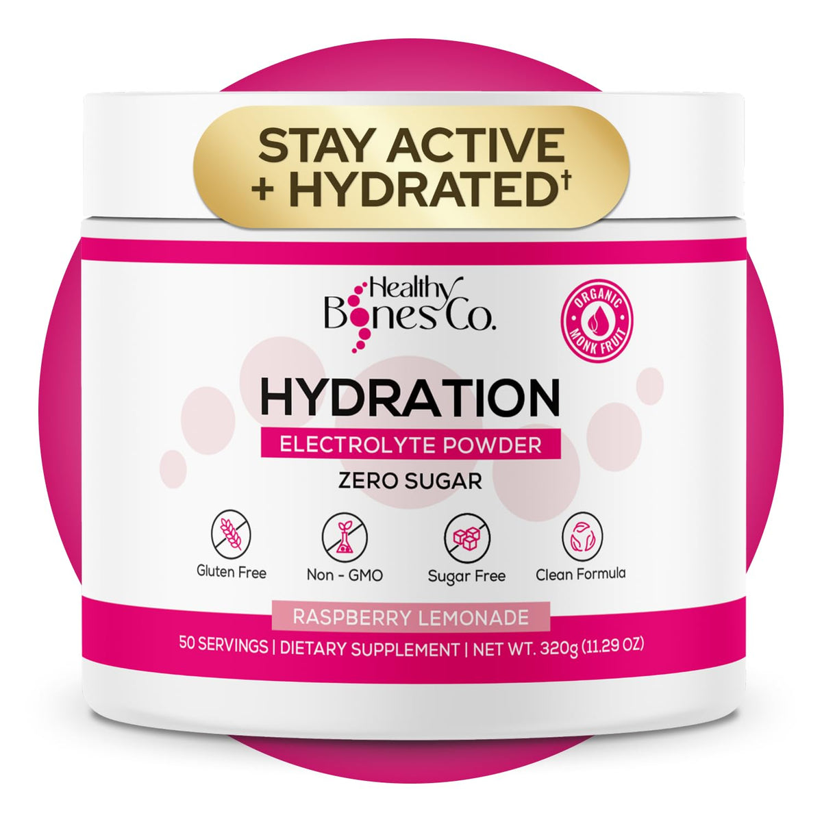 Raspberry lemonade electrolytes powder