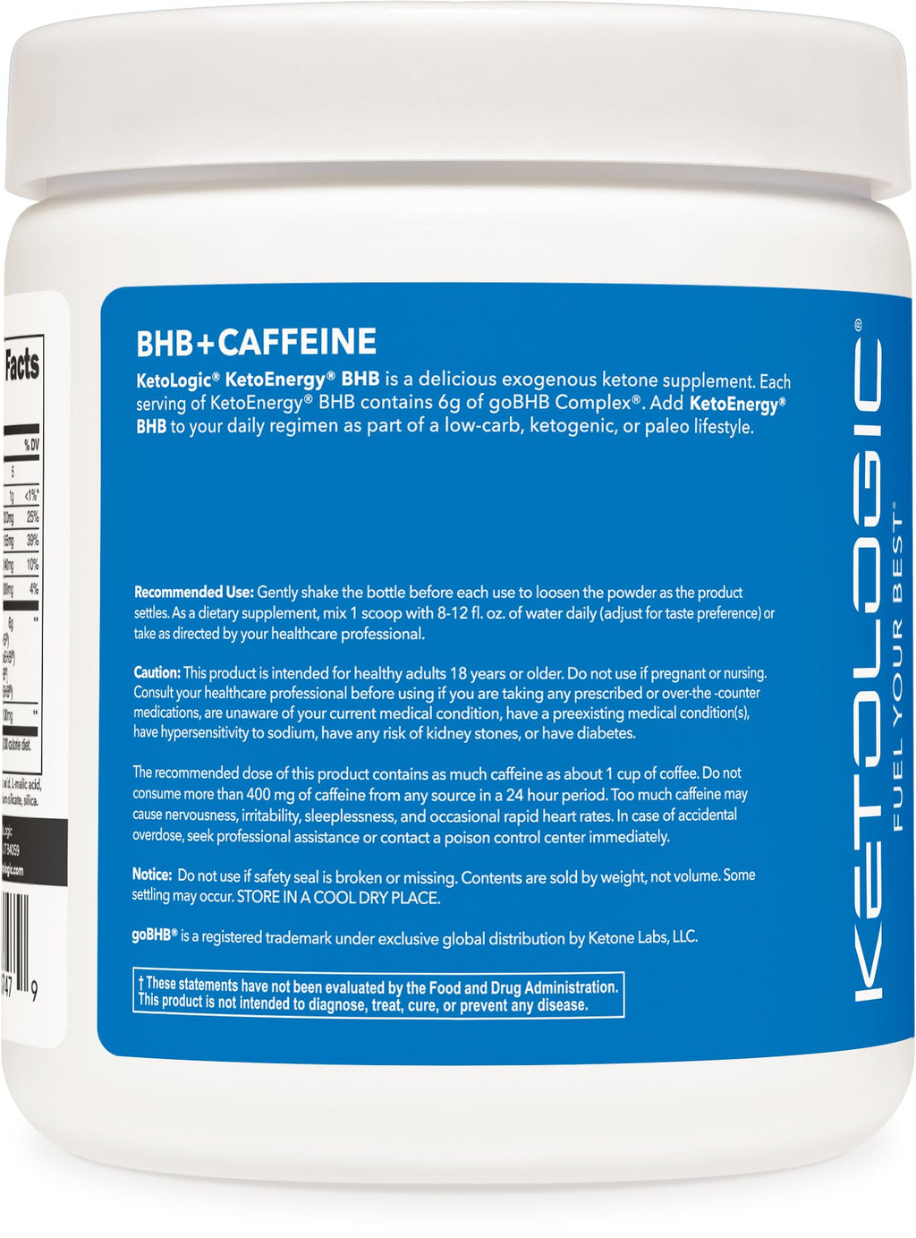 Raspberry lemonade flavour keto supplement