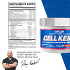 Raspberry lemonade flavoured creatine powder