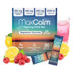 Raspberry-lemonade magnesium drink mix