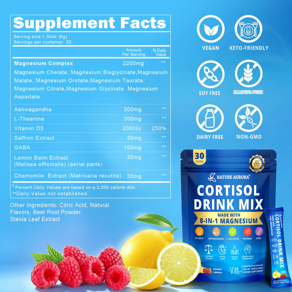 Raspberry lemonade multivitamin powder