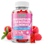Raspberry magnesium carbonate gummies