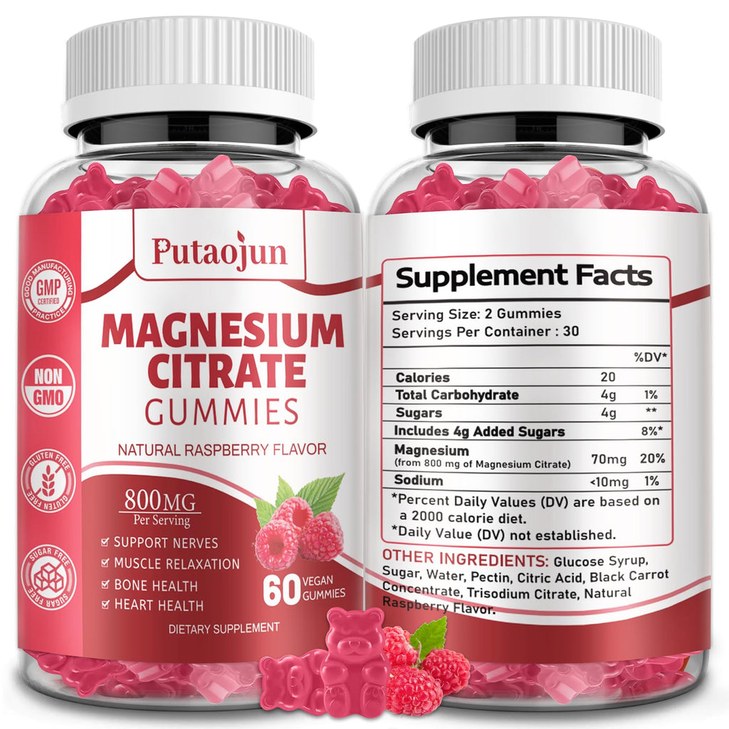 raspberry magnesium citrate gummies