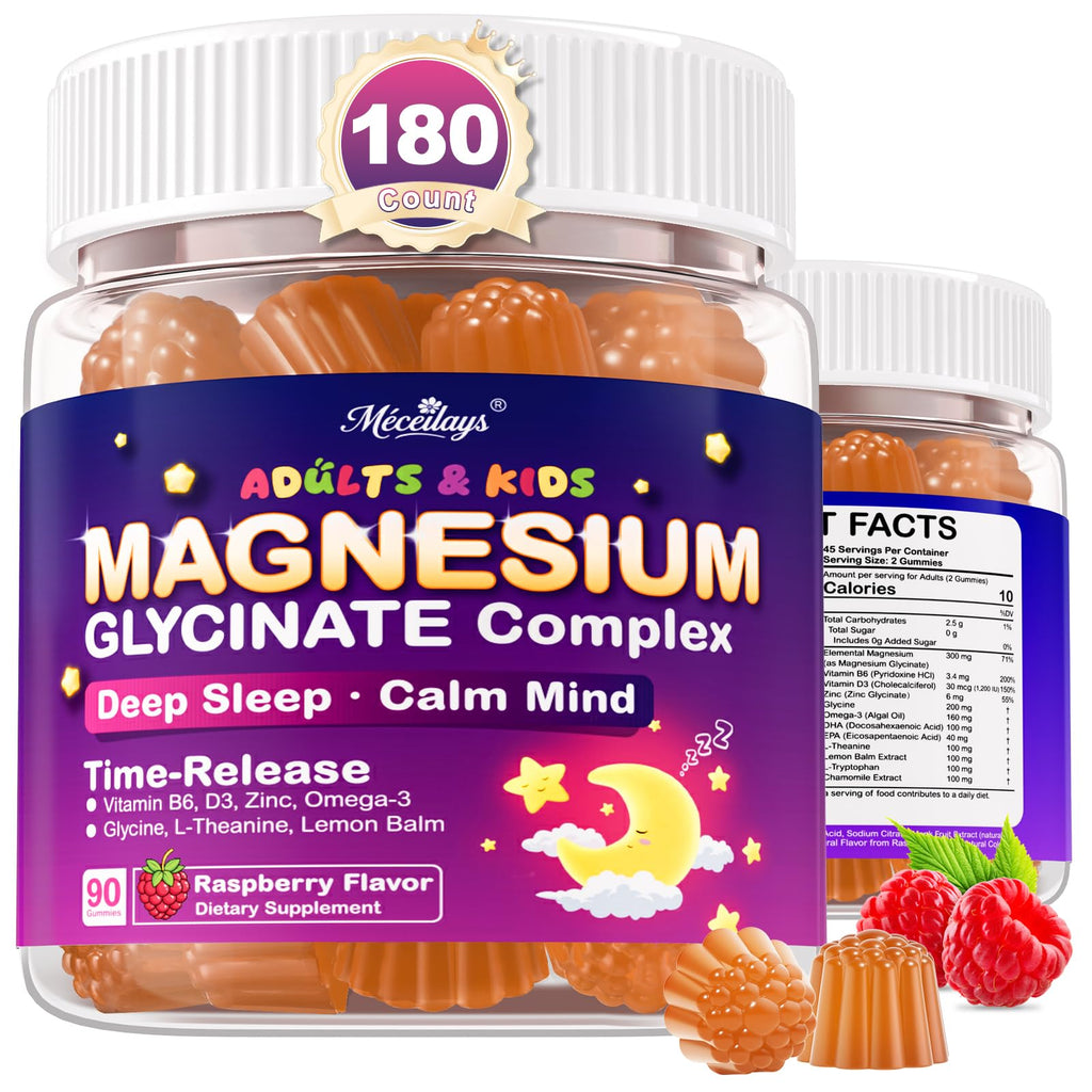 Raspberry magnesium glycinate gummies