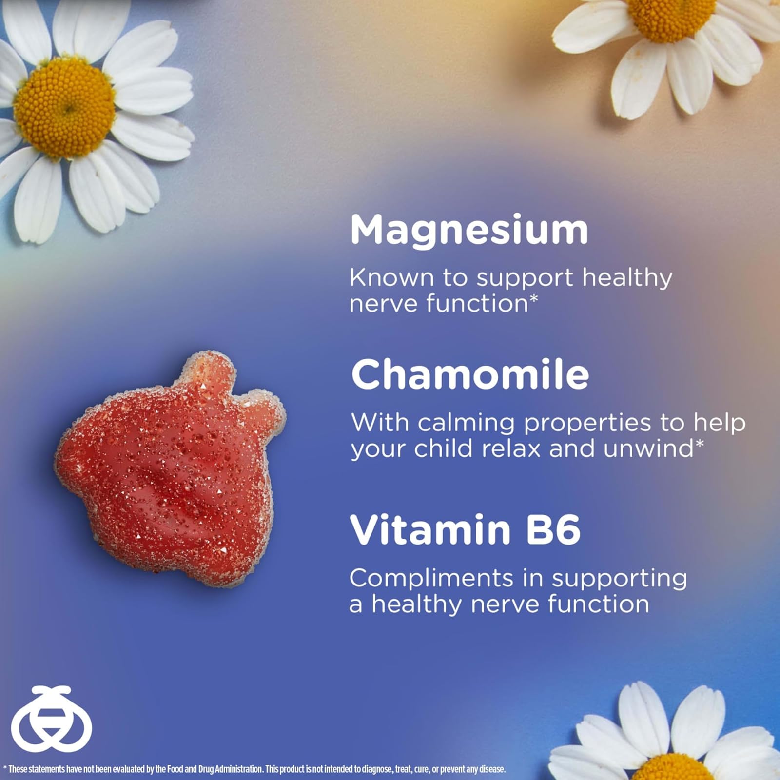 Raspberry magnesium gummies for children