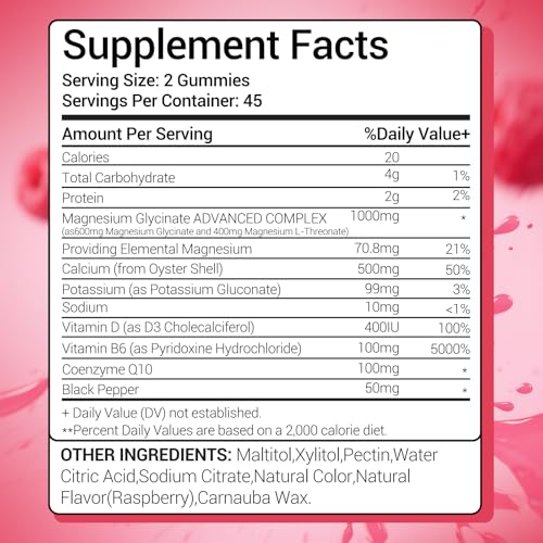 raspberry magnesium gummies for kids