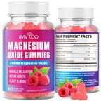 Raspberry magnesium oxide gummies