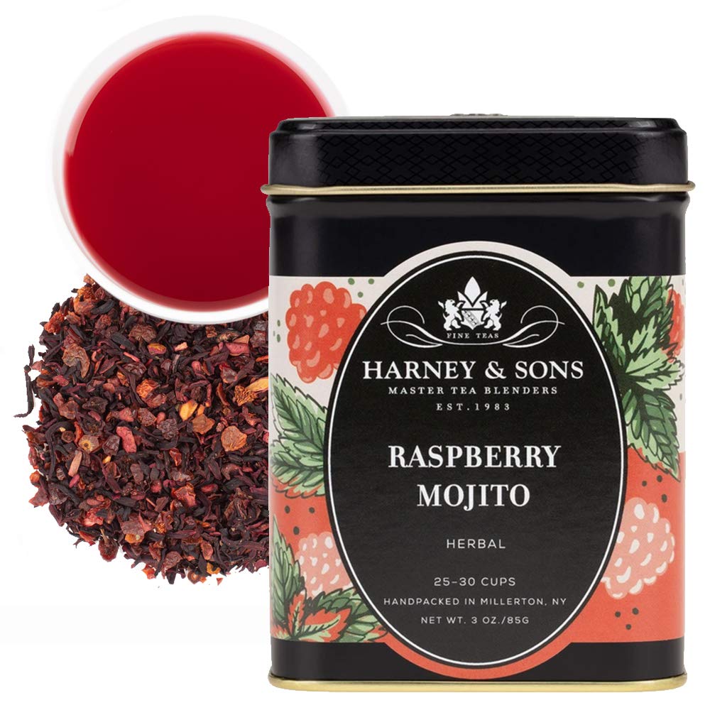 Raspberry Mojito herbal tea blend