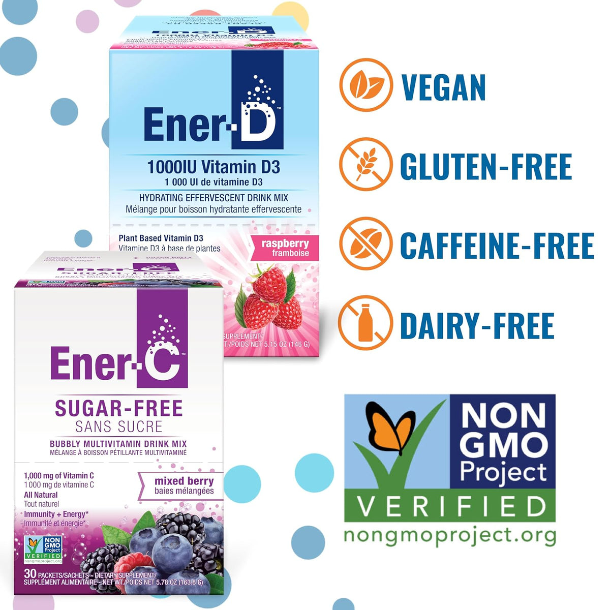 Raspberry multivitamin powder sachets