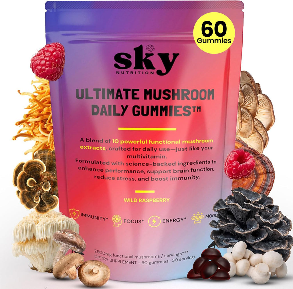 raspberry mushroom gummies for wellness