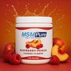 Raspberry peach flavoured msm supplement