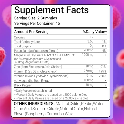 raspberry potassium magnesium for vitality