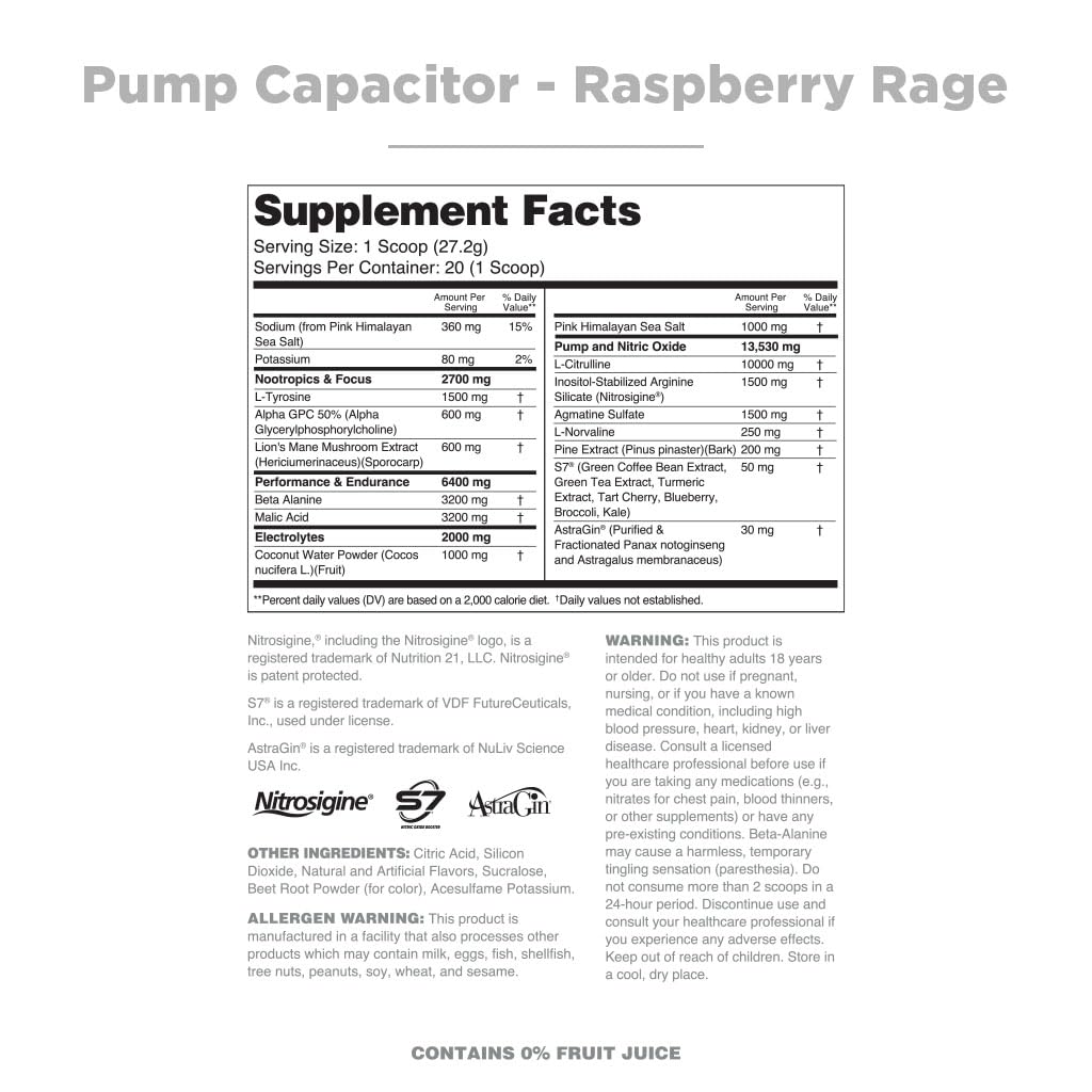 Raspberry Rage energy boost supplement
