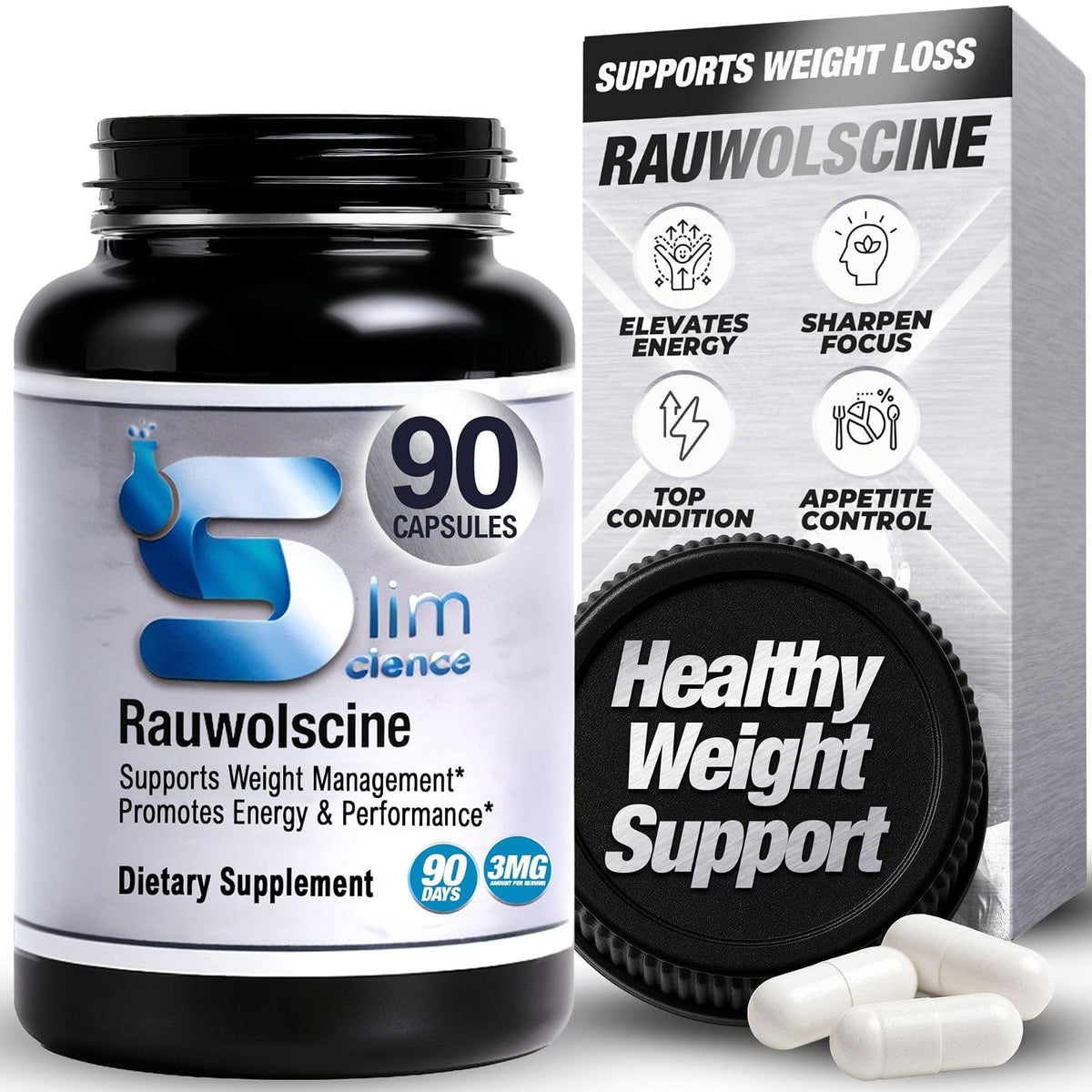 Rauwolscine Yohimbine HCL capsules for energy