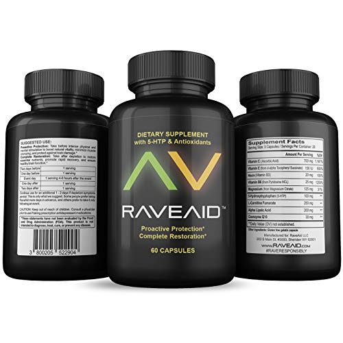 RaveAid multivitamins for party recovery