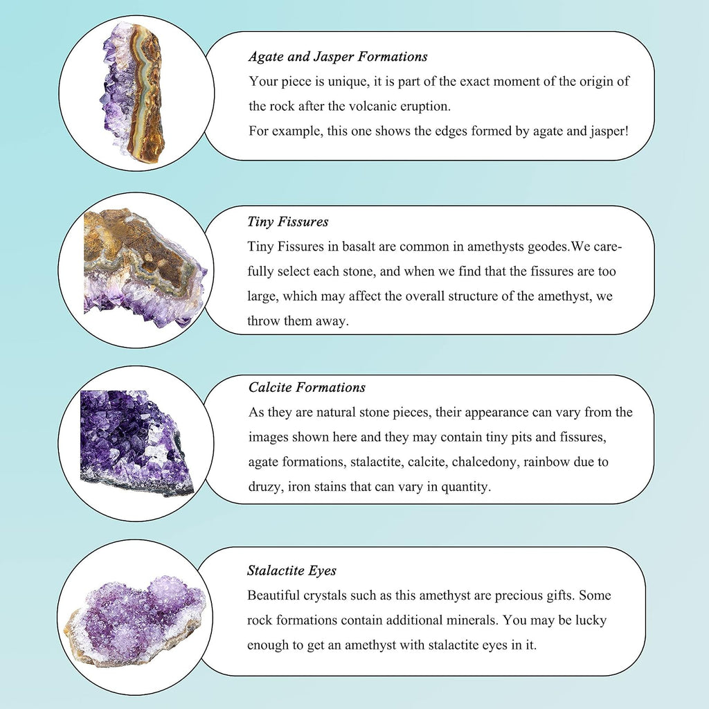 raw amethyst geode for energy balance