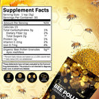raw bee pollen granules for immune support