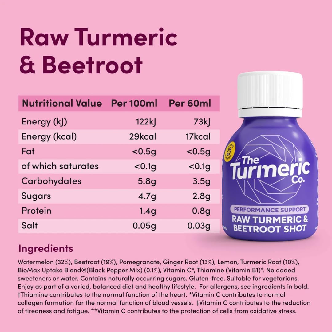 raw beetroot and turmeric blend