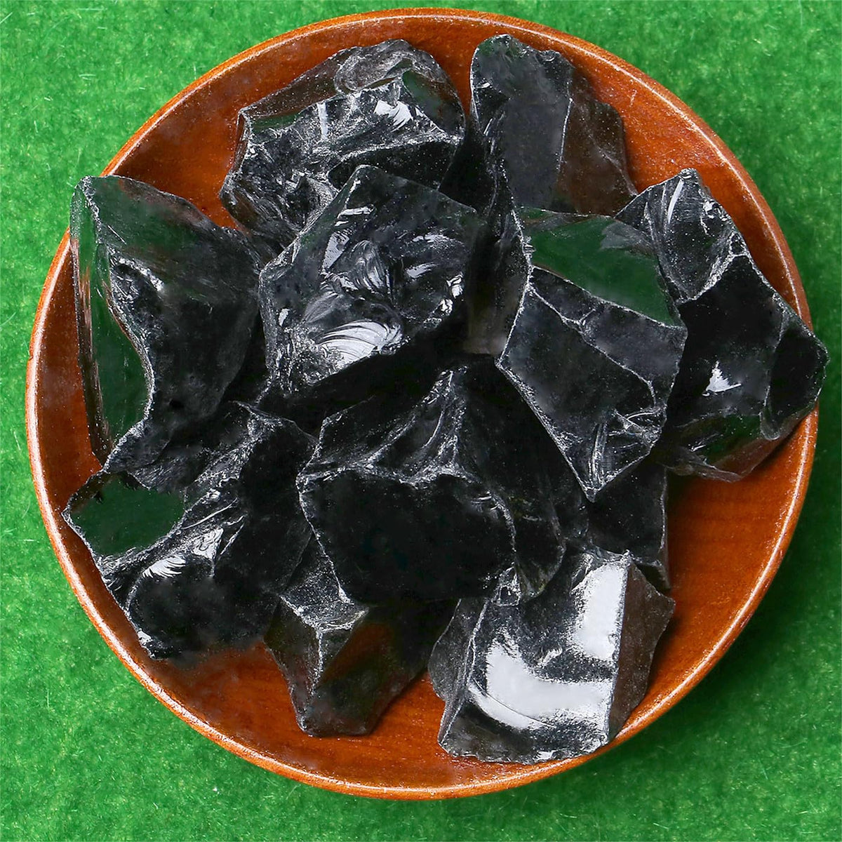 raw black obsidian for energy balance
