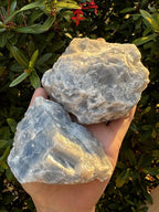 raw blue calcite for home decor