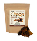 raw chaga mushroom chunks for tea