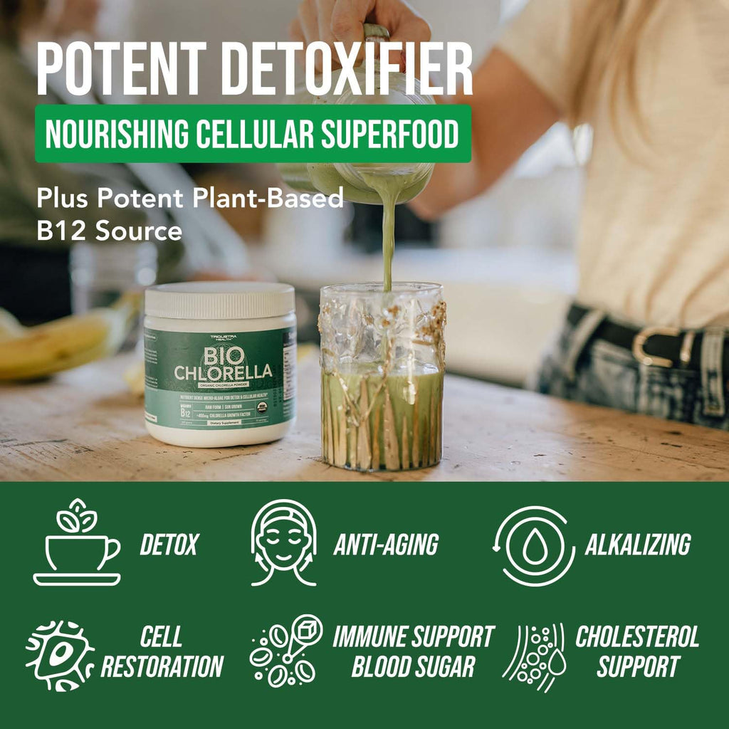 raw chlorella powder for detoxification