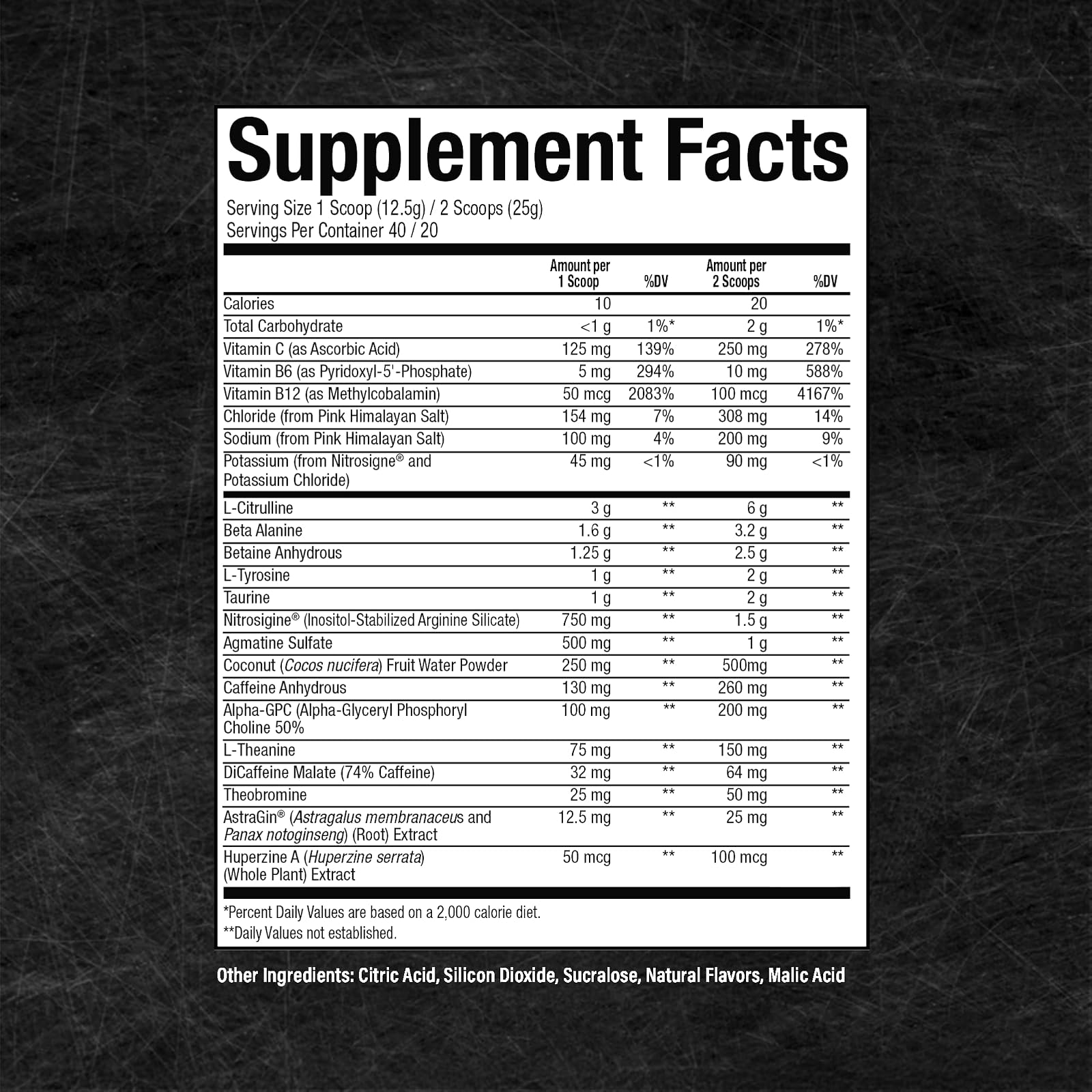 RAW Christopher's Secret pre-workout for muscle pump
