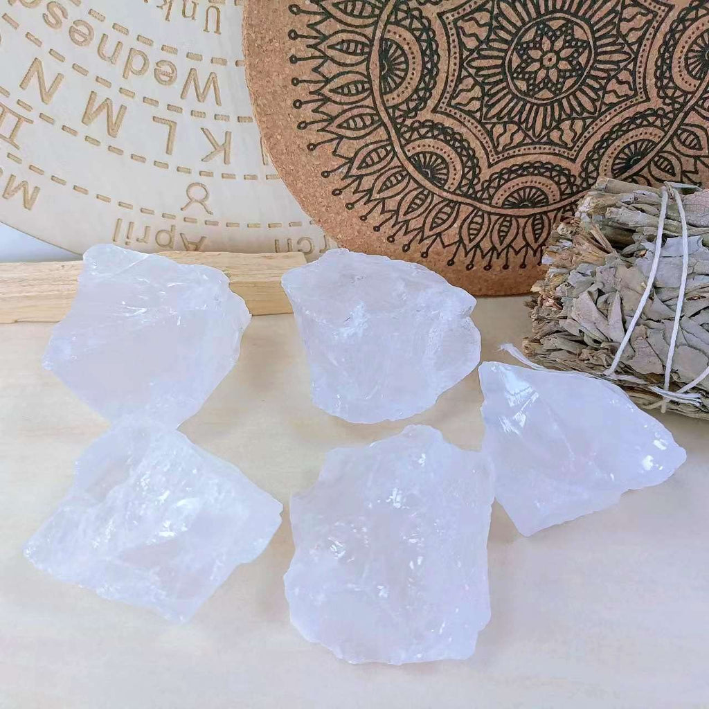 raw clear quartz stones for energy