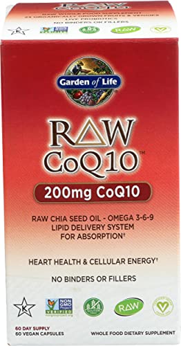 Raw CoQ10 capsules for energy boost
